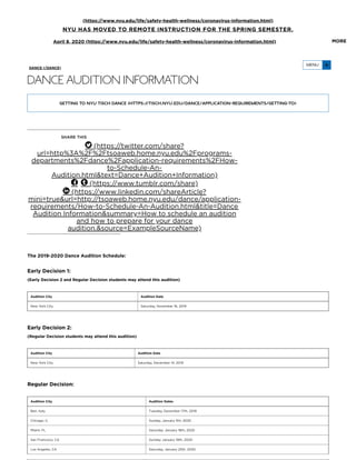 DANCE AUDITION INFORMATION | PDF | Prom | Personal Celebrations & Life Events