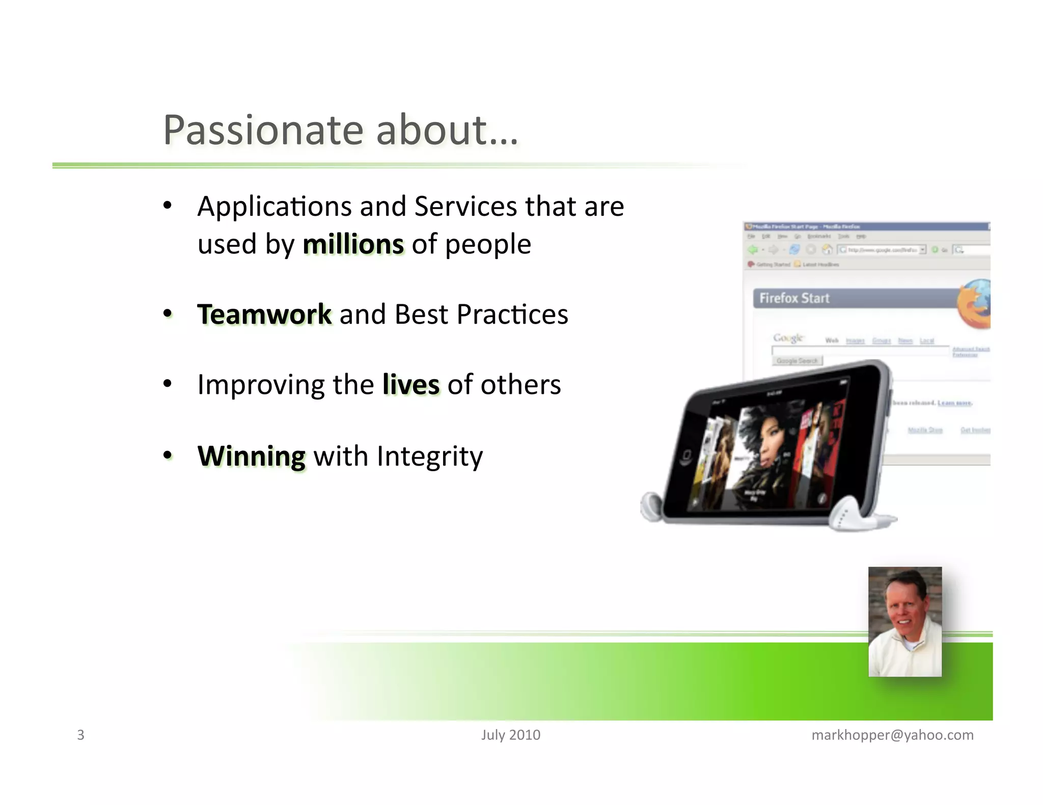 Mark Hopper Product And Marketing Exec 2010 | PDF