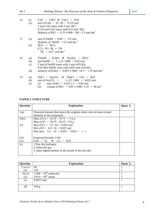 Marking scheme-chemistry-perfect-score-module-form-4-set-1 | PDF