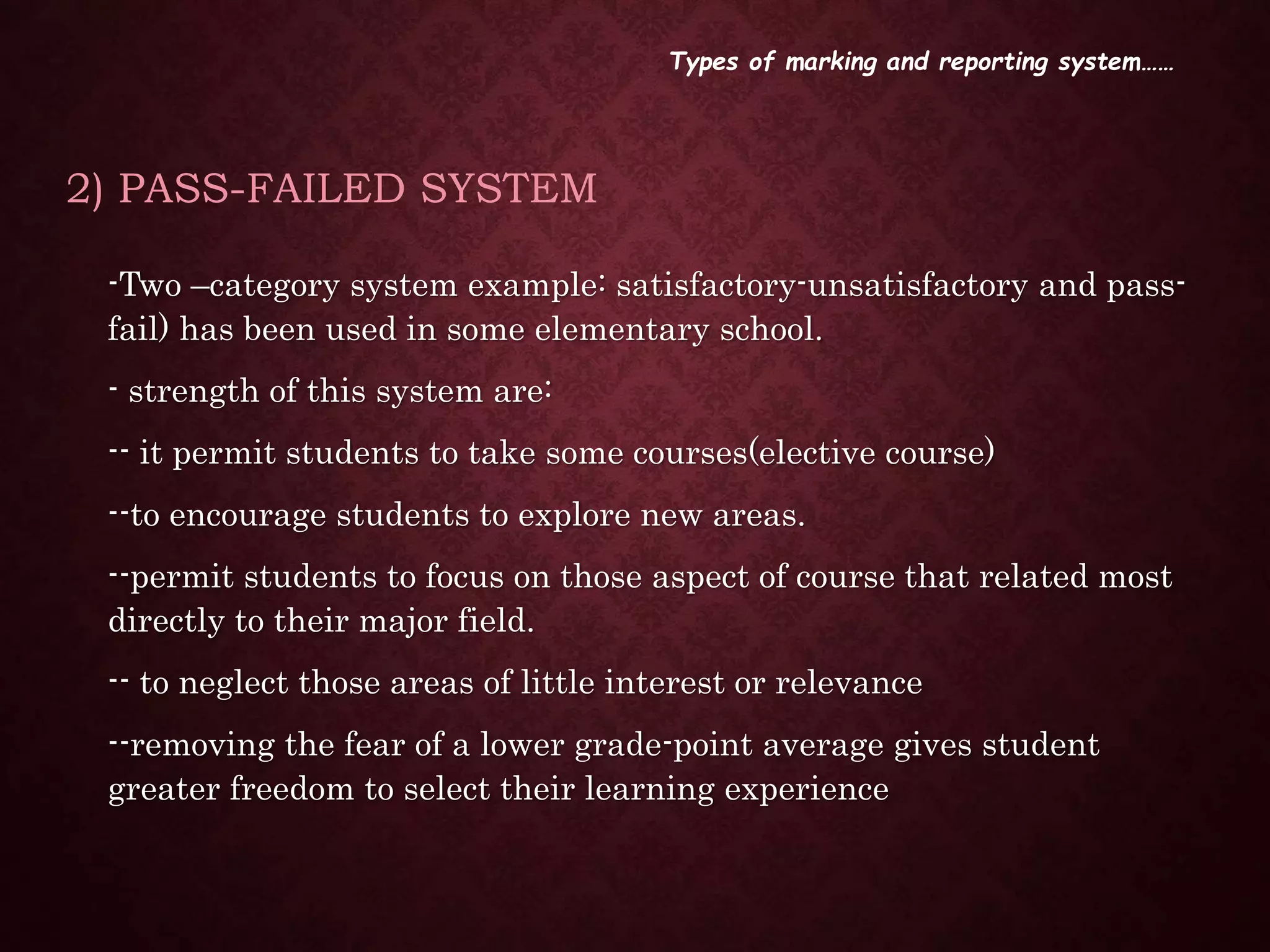 Marking and Reporting in Assessment | PPTX | Educational Assessment ...