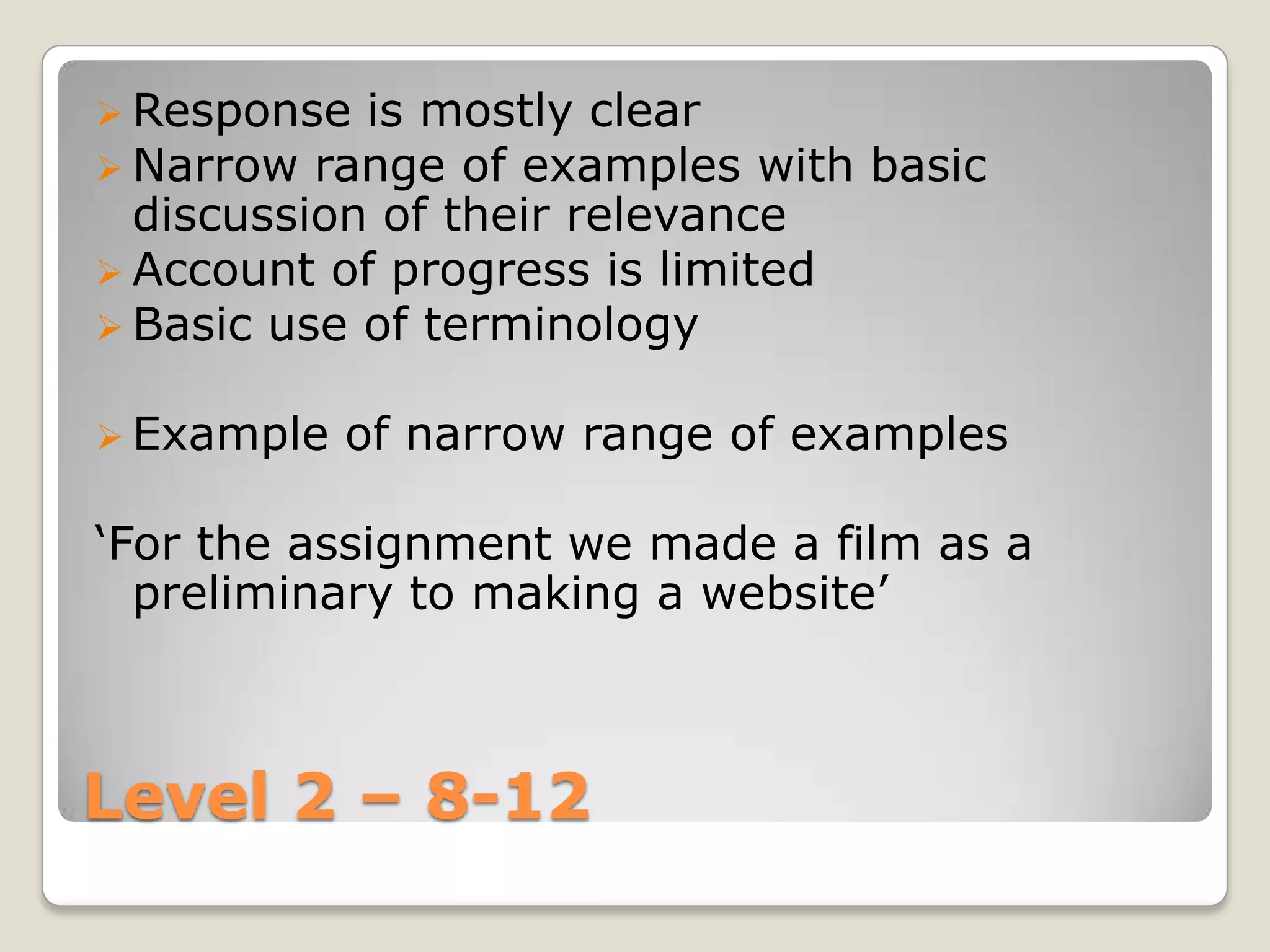 Marking breakdown | PPTX