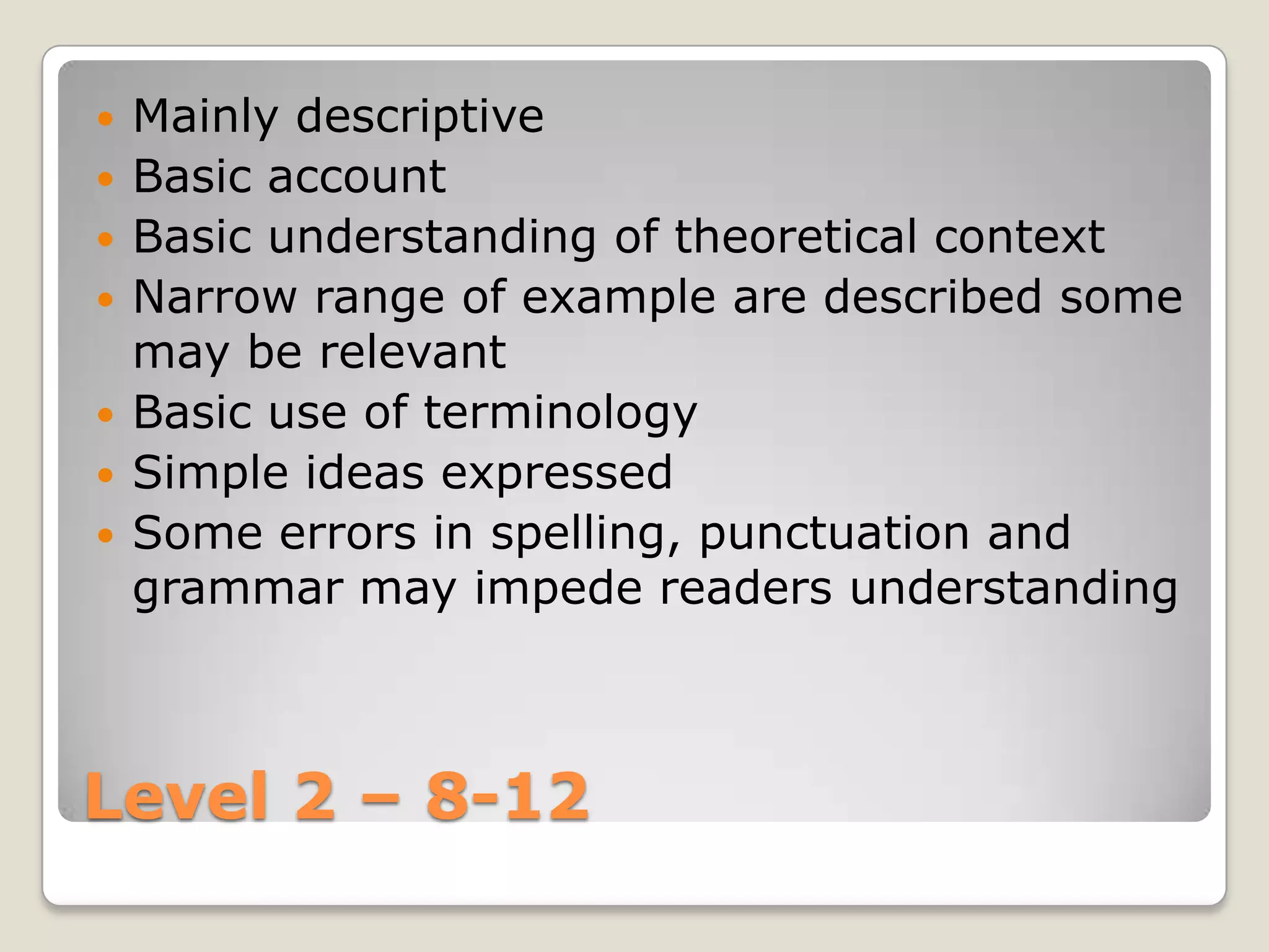 Marking breakdown | PPTX