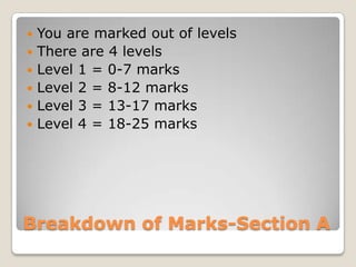 Marking breakdown | PPTX