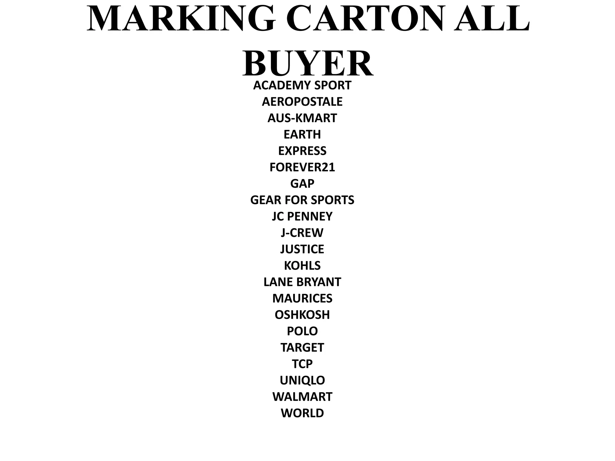 MARKING CARTON ALL BUYERMARKING CARTON ALL BUYERMARKING CARTON ALL ...