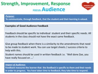 Marking for outstanding impact | PPTX | Educational Assessment | Education