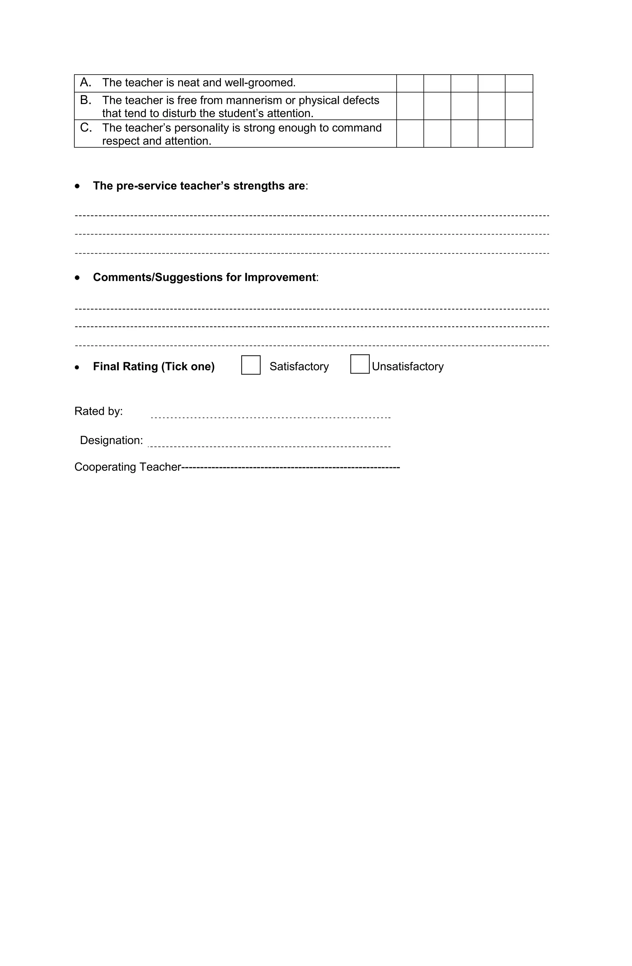 Marking guide for instructional materials | DOCX