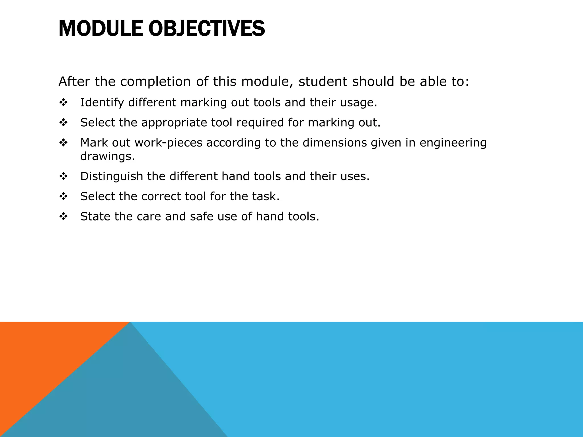 Marking out tools | PPTX