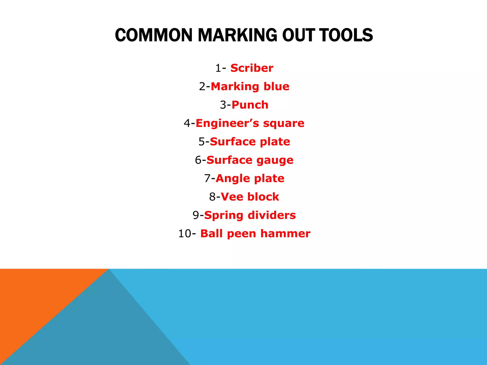 Marking out tools | PPTX
