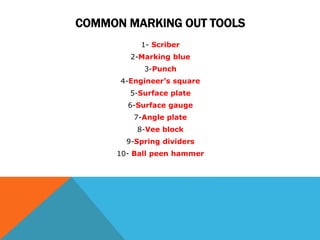 Marking out tools | PPTX