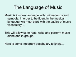Music Terminology | PPT