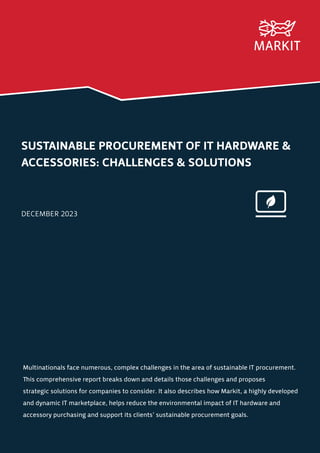 Markit - Sustainable Procurement Of IT Hardware And Accessories | PDF