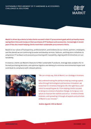 Markit - Sustainable Procurement Of IT Hardware And Accessories | PDF