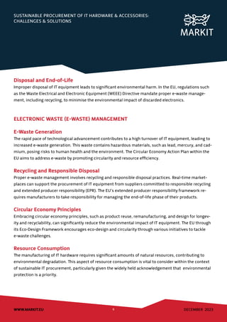 Markit - Sustainable Procurement Of IT Hardware And Accessories | PDF