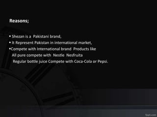 shezan markting project | PPTX