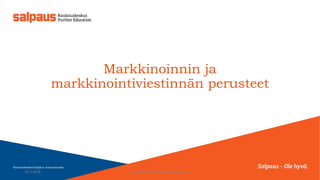 Markkinointi 16.1.2018