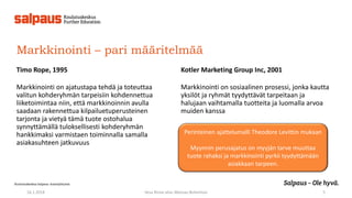 Markkinointi 16.1.2018