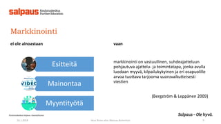 Markkinointi 16.1.2018