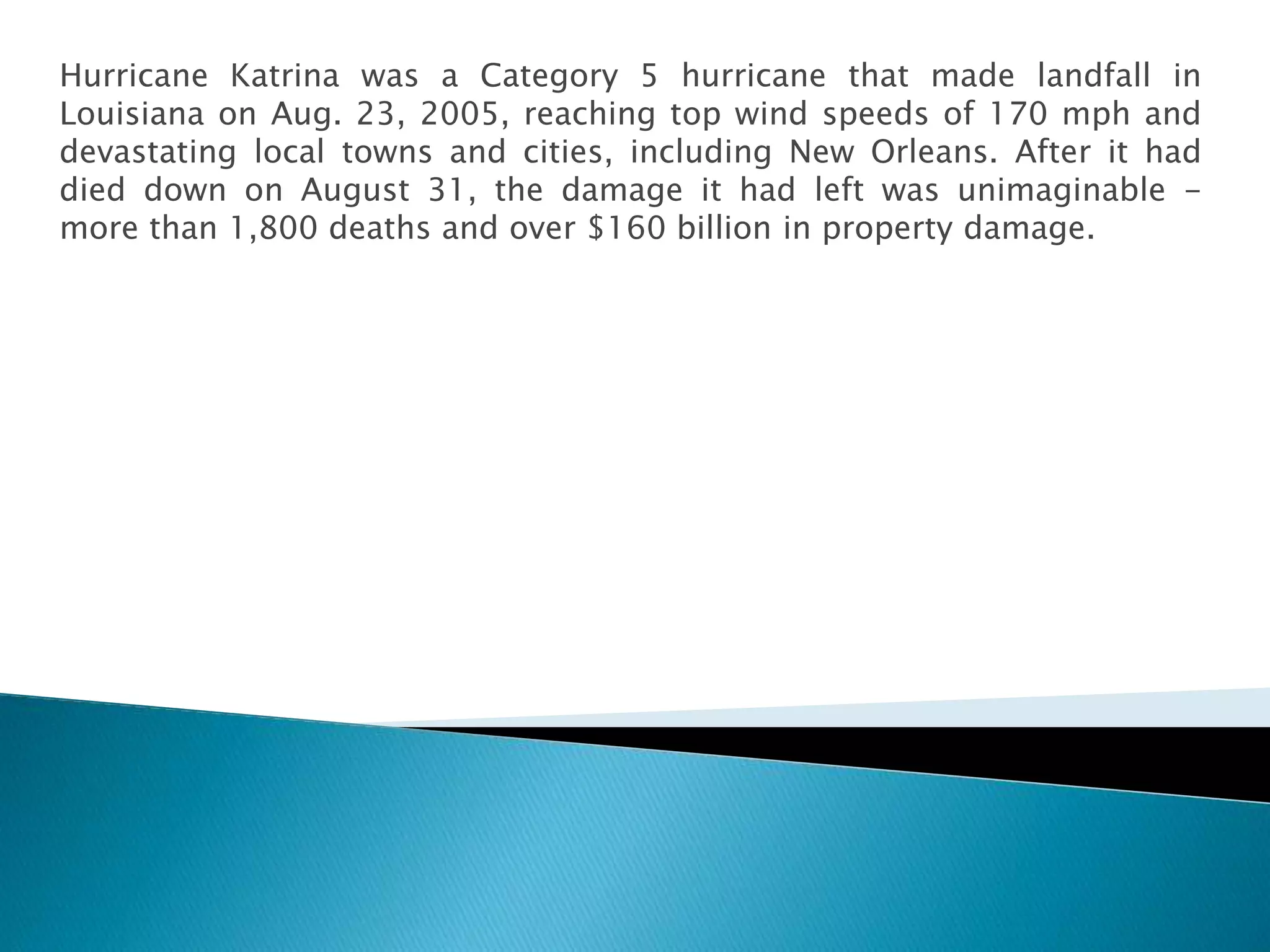 Book Explores Devastation, Rebuilding after Hurricane Katrina | PPTX