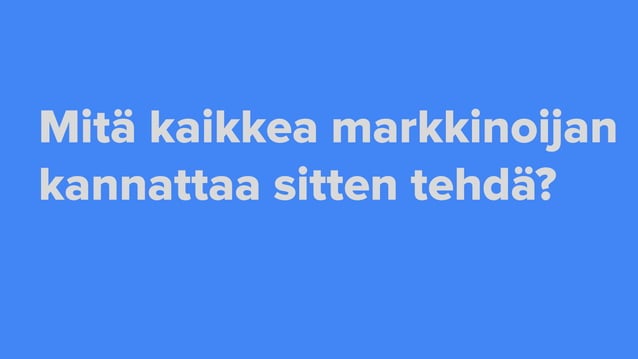 Markkinointi kulmahuoneeseen. | PPT