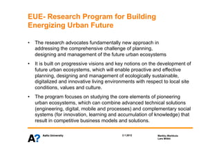 Markku markkula presentation | PDF | Biological Sciences | Science