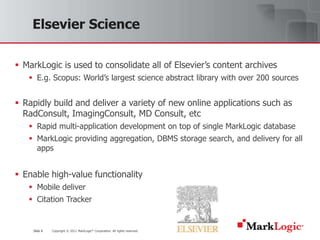 MarkLogic Applications in Healthcare | PPT