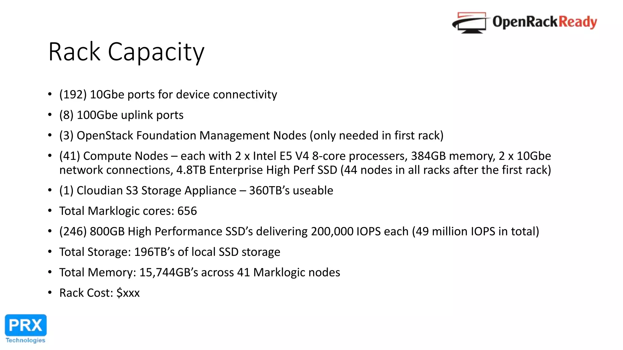 Marklogic rack proposal | PPTX