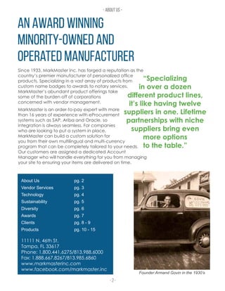 MarkMaster corporate brochure | PDF