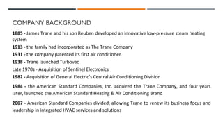 TRANE TECHNOLOGIES [Value, Segments, and Positioning | PPTX