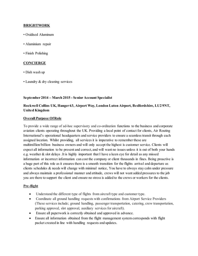 Mark Mellor CV | DOCX | Air Travel | Travel Type