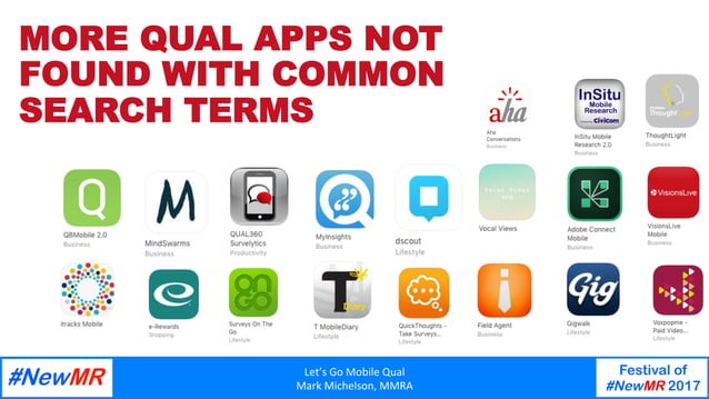 Mark Michelson Festival of NewMR 2017 | PPT