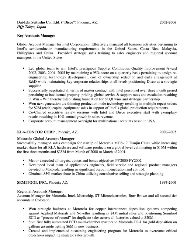 Mark Miranda Senior Sales Executive 2008 | PDF