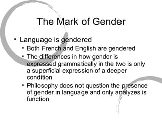 Mark of gender presentation | PPT
