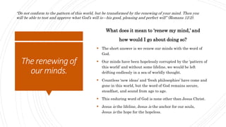 Mark of True Transformation - United Faith Church Articles | PPTX ...