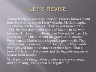 Marko kraljevic english 1 | PPTX