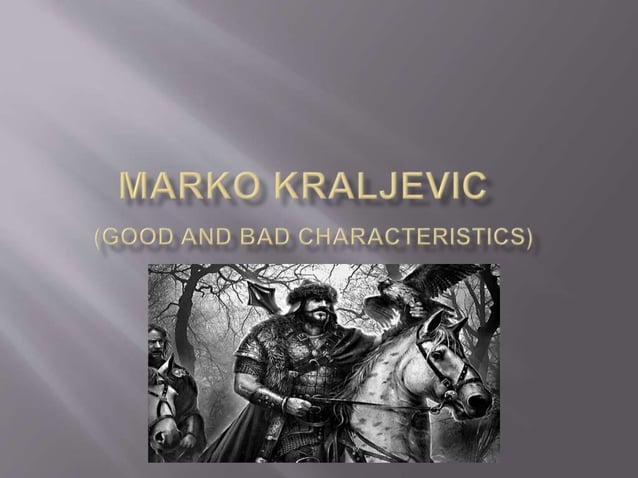 Marko kraljevic english 1 | PPT