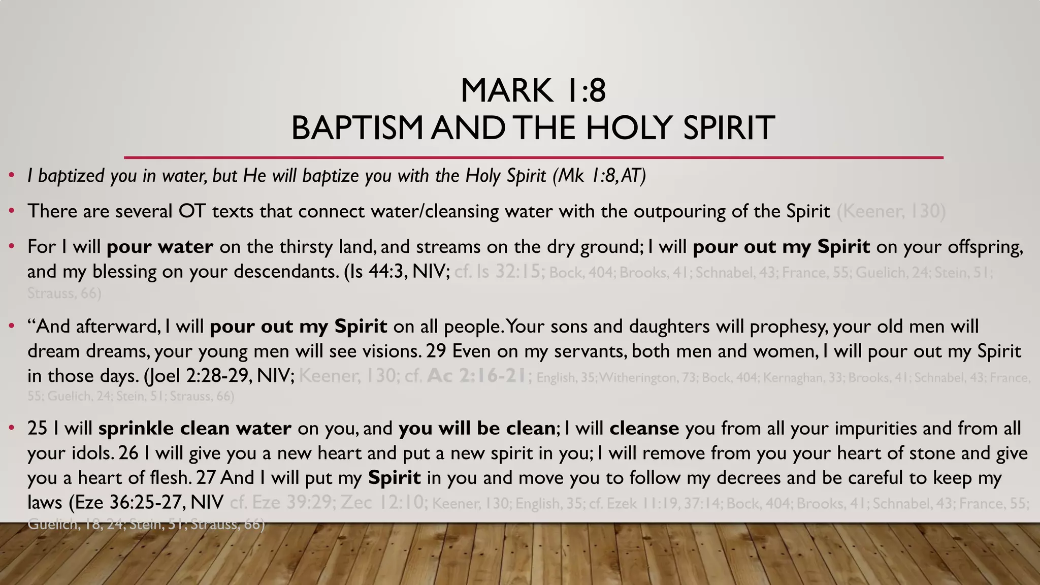 The Gospel of Mark Prologue (Part I) | Mark 1:1-8 Lesson | PDF