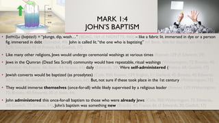 The Gospel of Mark Prologue (Part I) | Mark 1:1-8 Lesson | PDF
