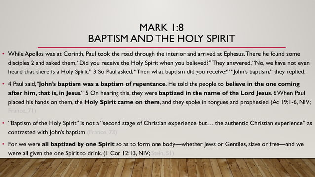 The Gospel of Mark Prologue (Part I) | Mark 1:1-8 Lesson | PDF | Christianity | Religion ...