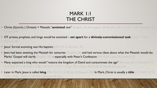 The Gospel of Mark Prologue (Part I) | Mark 1:1-8 Lesson | PDF