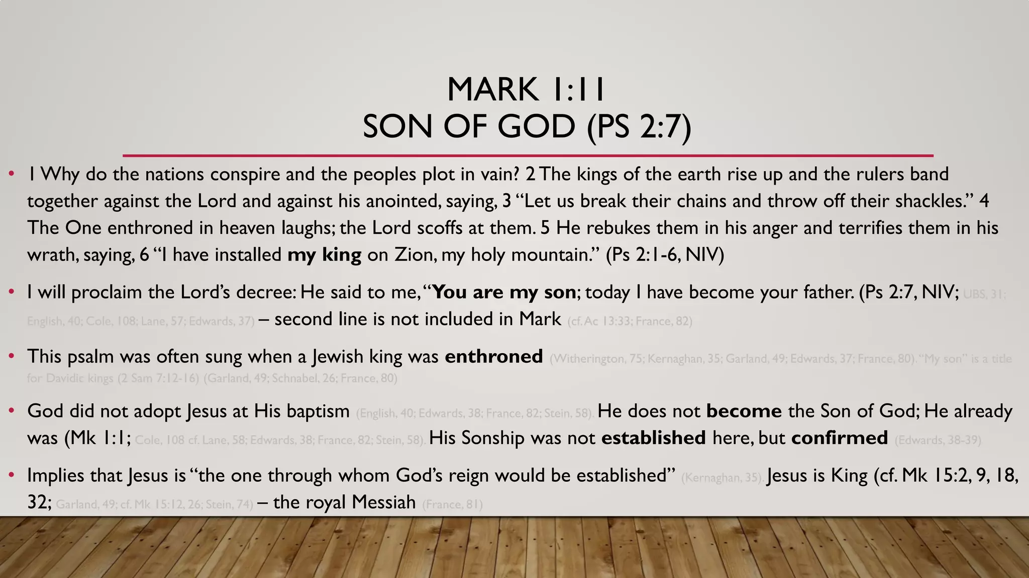 The (Post-)Baptism and Temptation of Jesus | Mark 1:9-13 Lesson | PDF