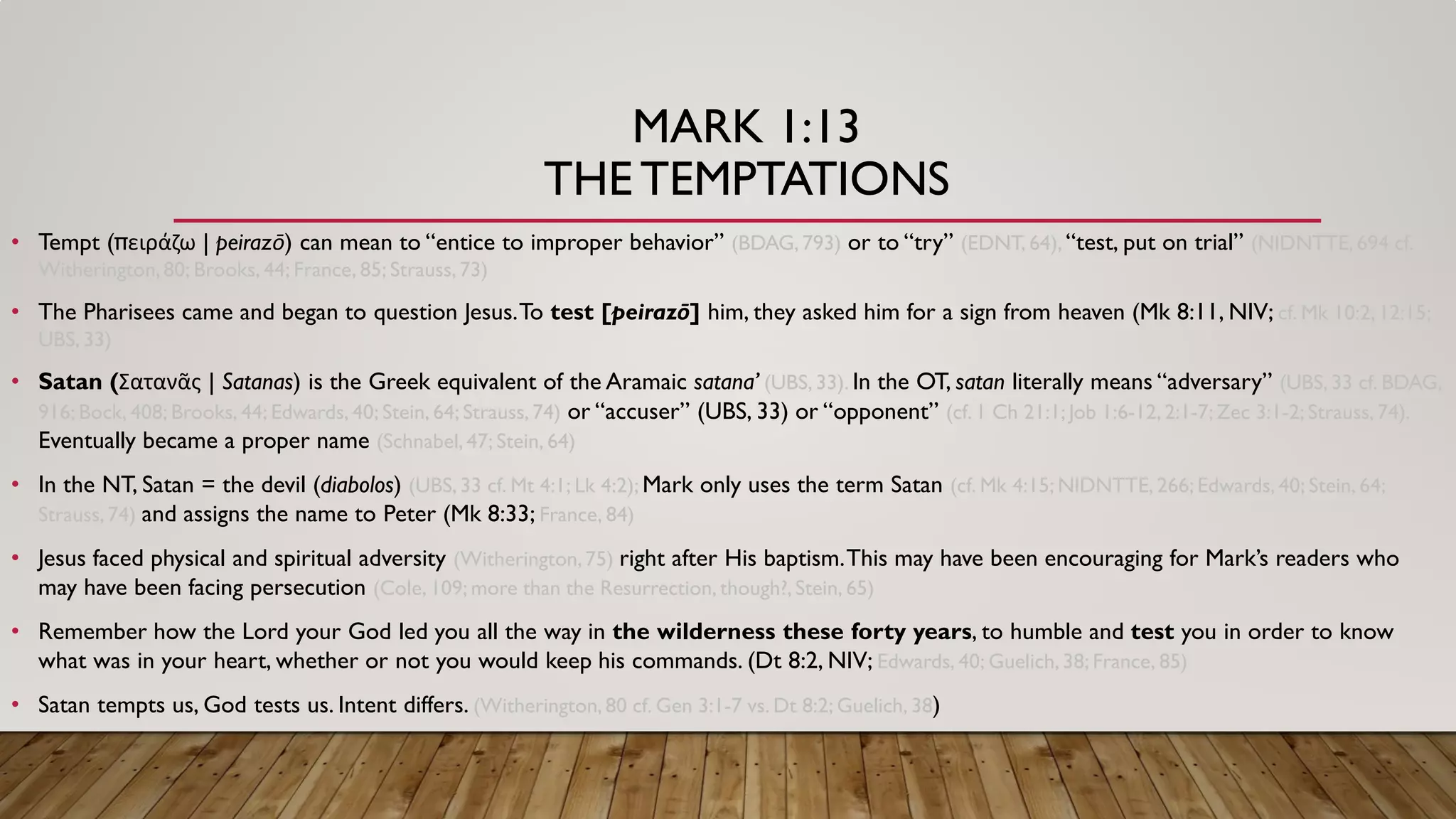 The (Post-)Baptism and Temptation of Jesus | Mark 1:9-13 Lesson | PDF