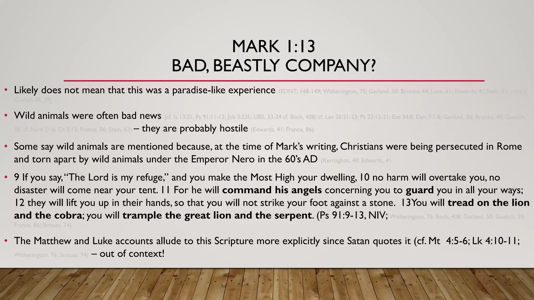 The (Post-)Baptism and Temptation of Jesus | Mark 1:9-13 Lesson | PDF