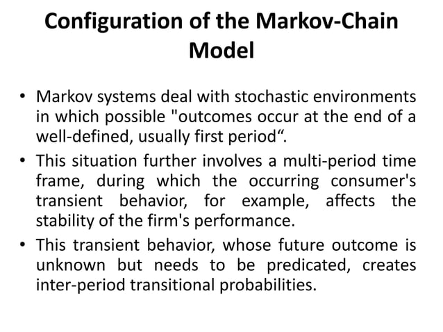 Markov chain-model | PPTX