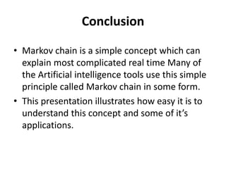 Markov chain-model | PPTX