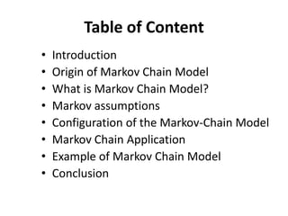 Markov chain-model | PPTX