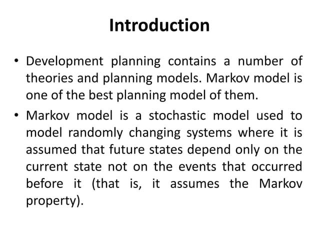 Markov chain-model | PPTX