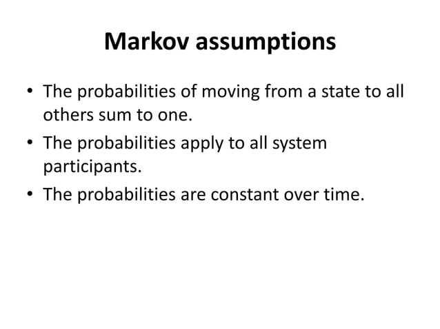 Markov chain-model | PPTX