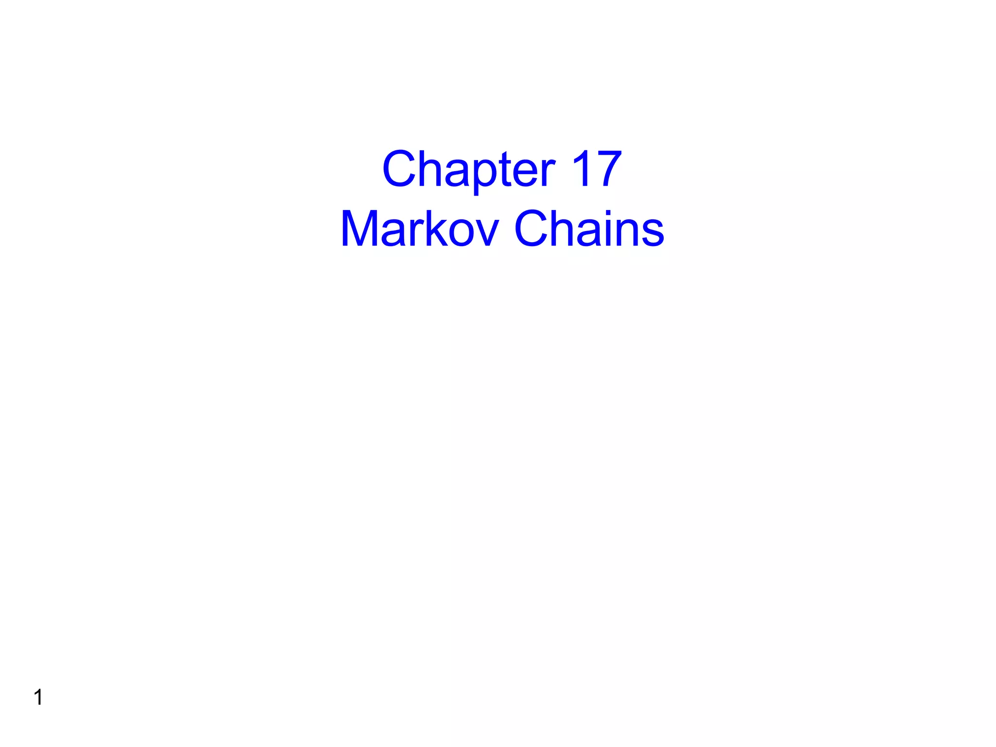 Markov Chains | PPT