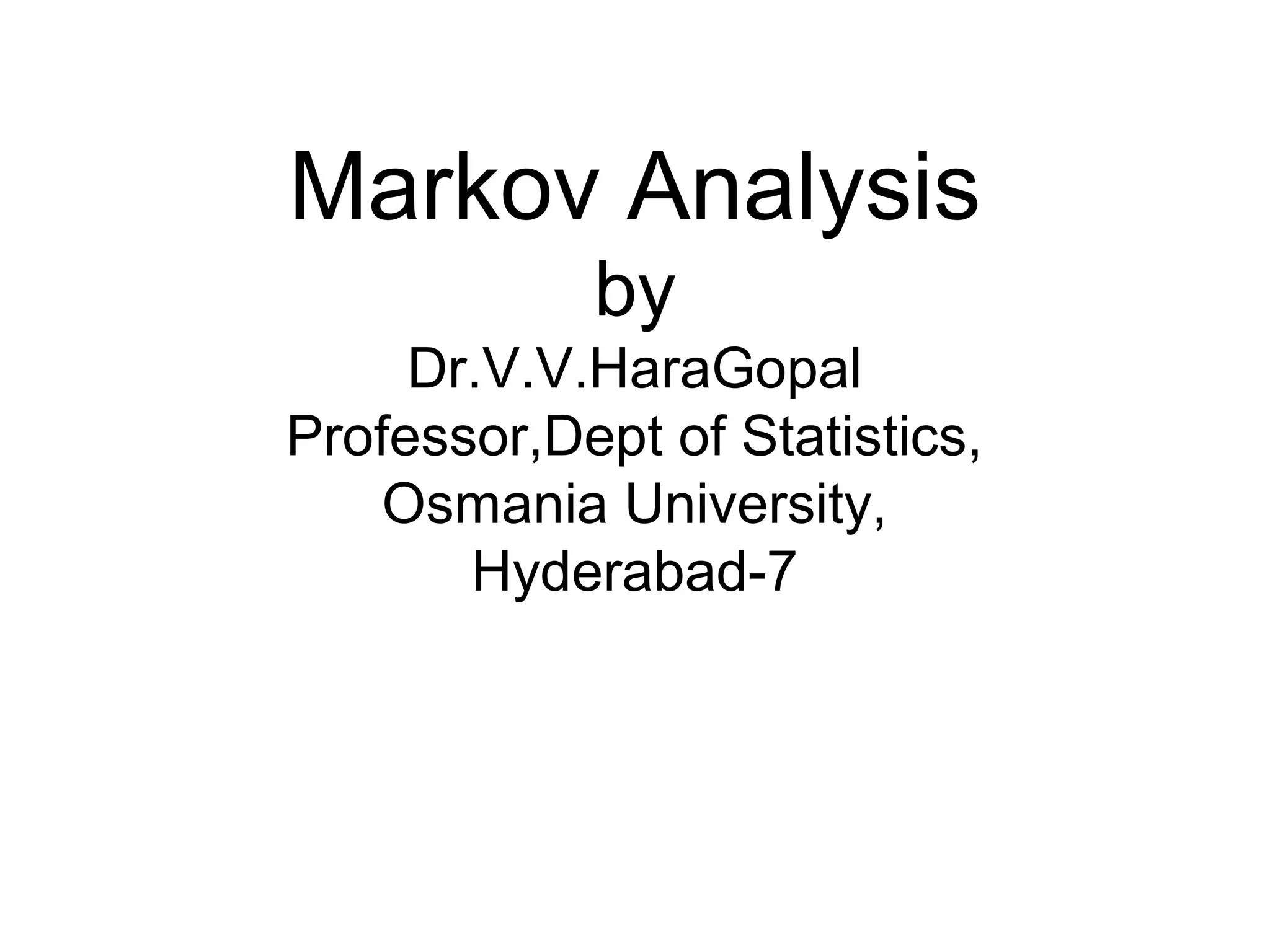Markov analysis | PPT