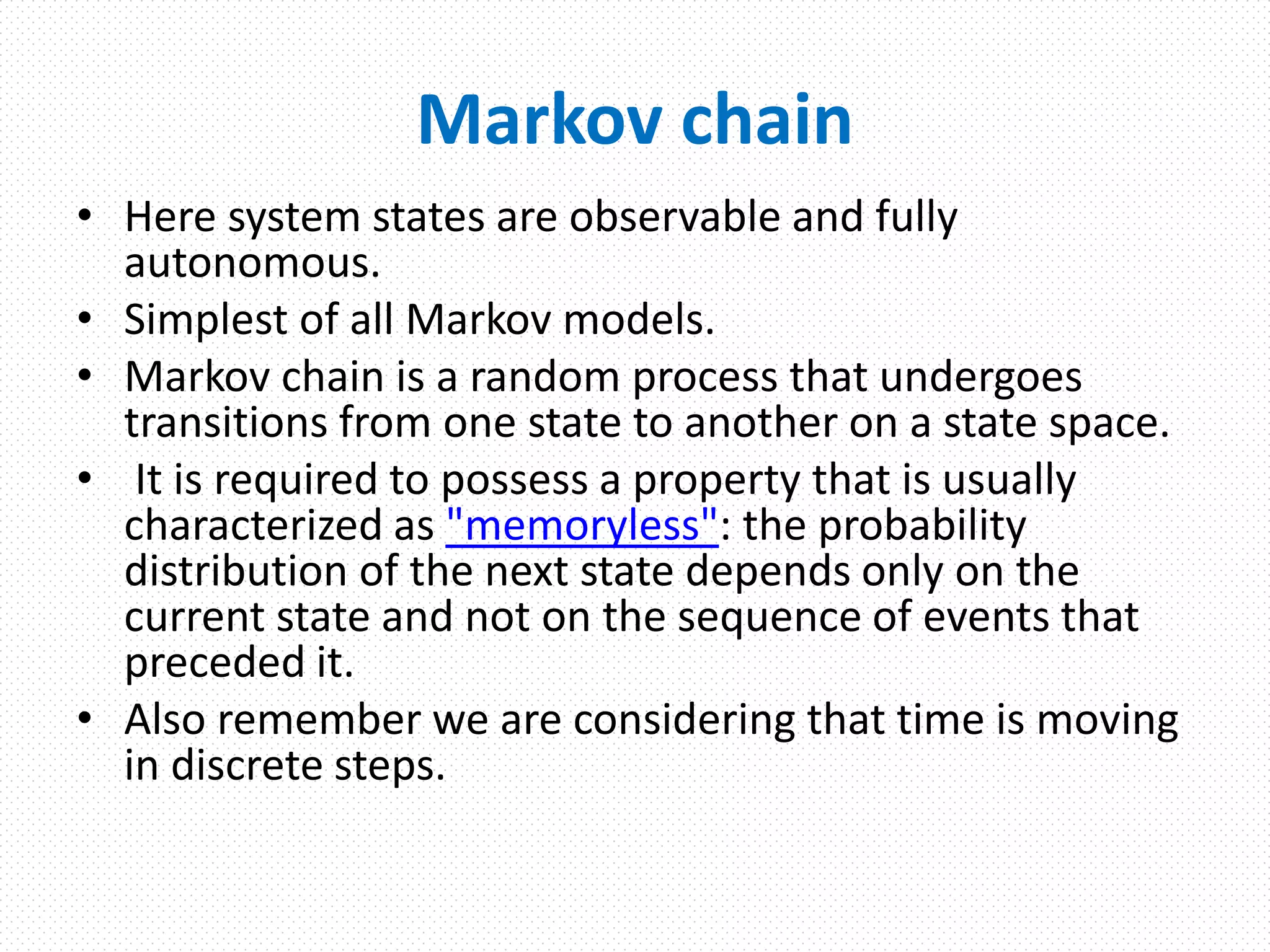 Markov chain | PPTX